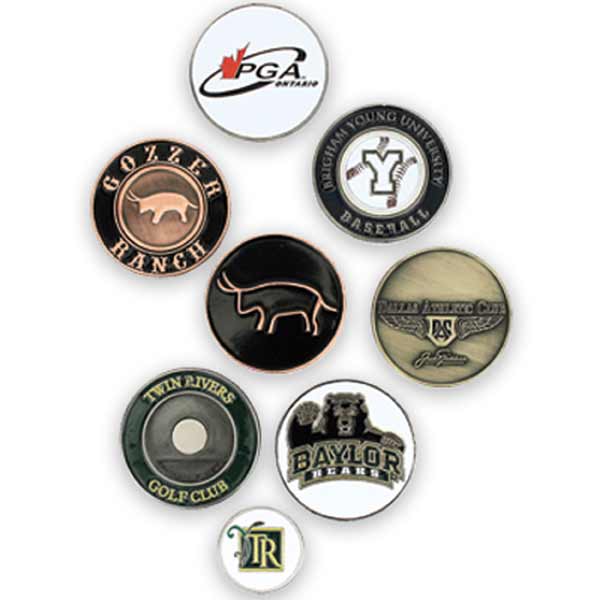 Custom Logo Oversized Two-Sided 1.5 Inch Coin With Magnetic Ball Marker